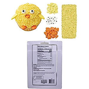 Spring Chick Cupcake Decorating Kit for ADORABLE Baby Chick Cupcakes! White Cake Mix, Vanilla Frosting, White Cupcake Liners and Candy Eyes, Orange Candy Beak, Yellow Candy Wings and Yellow Sprinkles. Cute Easter Spring Cupcake Decorations for Family, Kid