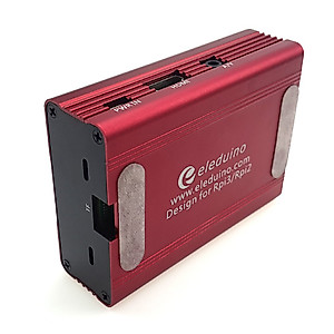 Eleduino Raspberry Pi 3 B+ Case, Raspberry Pi Aluminum Case for Raspberry Pi 3 B+, Pi 3 Model B, Pi 2 Model B (with Cooling Fan, Red)