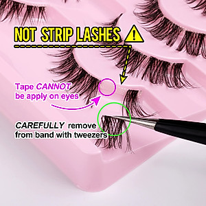 Wispy Lash Clusters 90Pcs Natural Eyelash Clusters Cat Eye Lash Extension Clear Band Cluster Lashes Natural Look Fluffy False Lashes 12MM