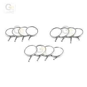 G.S Dental Instrument Mouth Mirror Tops Pack of 12 Pcs # 5