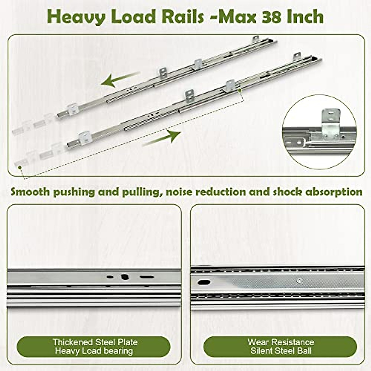 LYNNON 2 Tier Pull Out Cabinet Organizer Heavy Duty Pull Out Cabinet Drawer Sliding Cabinet Organizer Pull Out Shelves for Pantry, Kitchen, Bathroom,(7''Wx21''Dx17.3''H) - Chrome