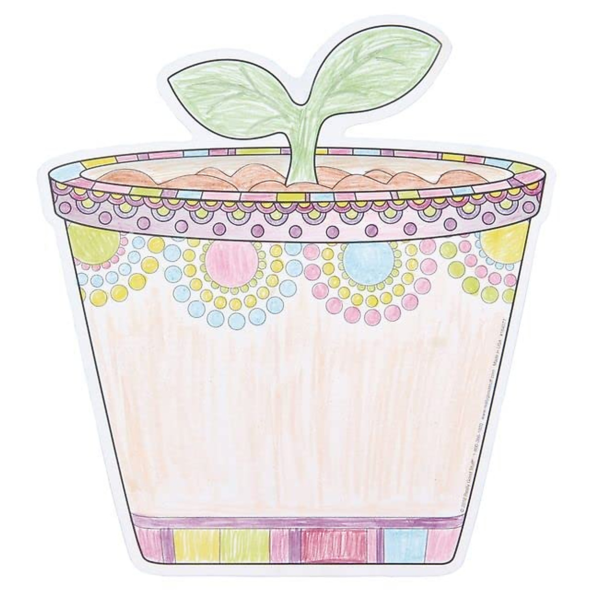 Ready-to-Decorate 3-D Growth Mindset Flowerpots