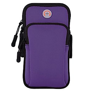 MOVOYEE Running Armband Cell Phone Holder for iPhone 11 12 13 14 15 Pro Max Xs X Xr 8 Plus 7 6 SE Mini,Galaxy S24 S23 S22 S21 S20 Note 20 10 9,Key,Strap Pouch,Workout Exercise Sports Arm Band Sleeve