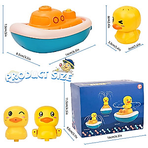 Gifts for 1 2 3 Year Old Girls Boys，Bath Toy for Baby Bathtub Toys for Kids Infant Age 1 2 Water Pool Toy for 2 3 Year Old Babies Bathtub Shower Gifts Toy for 4-12 Months Babies Bathroom Gifts for Kid