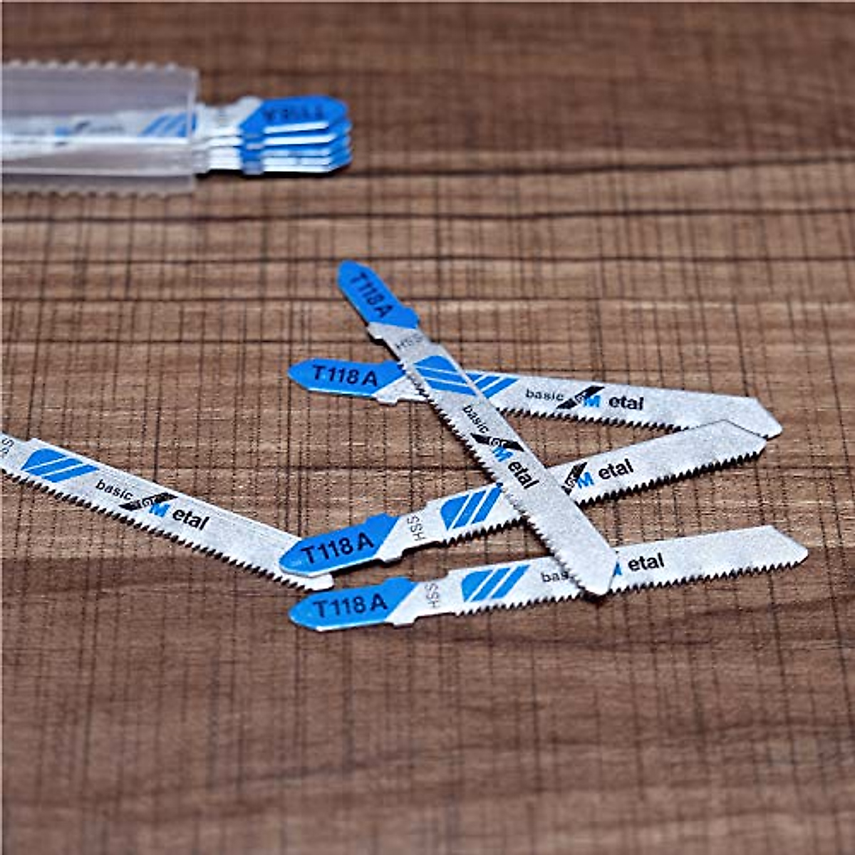 TAROSE 10-Piece T118A 3 Inch 21 TPI Assorted T-Shank Jig Saw Blades Set for Cutting Metal