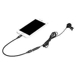 BOYA Lavalier Lightning Microphone for iOS iPhone 11 Vlog, 20 ft/6m by-M2 Lapel Universal Mic with Lightning Plug Adapter for iPhone 11 10 X 8 7 MAC YouTube Video Facebook Live