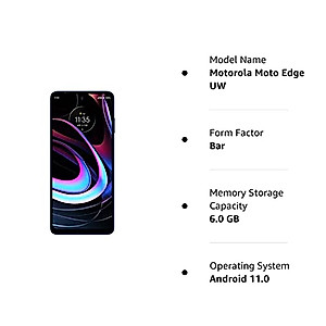Motorola Moto Edge 5G UW 256gb Nebula Blue for Verizon (Renewed)