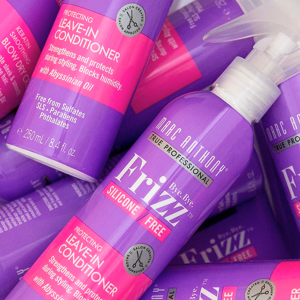 Marc Anthony Bye Bye Frizz Silicone Free Leave in Conditioner, 8.4 Ounces