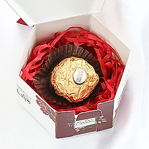 PEVOGON Red Easter Grass Raffia Filler Paper Shreds for Easter Basket Gift Packaging Filling Egg Stuffer Party Supplies Decoration, 200G