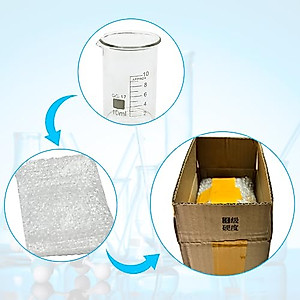 1pcs 100/25/250ml/150ml/200ml G3.3 Borosilicate Glass Low Form Beaker Chemistry Lab Heavy Wall Heat-Resist Scaled Measuring Cup (10ml)