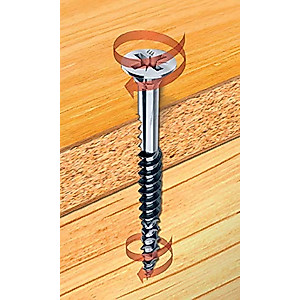 #10 x 3", (25 pcs), Stainless Flat Head Phillips Wood Screw, 18-8 (304) Stainless Steel Screws by Persberg P100-89