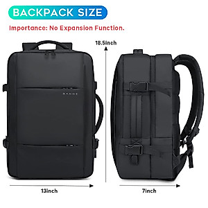 BANGE Travel Backpacks,Flight Approved Carry On Backpacks, 17-inch Laptop Backpack for International Travel Bag,Weekender Luggage Backpack for Men