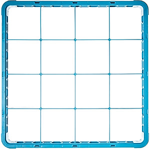CFS OptiClean 16 Compartment Divided Glass Rack Extender, 1.78", CFS Blue