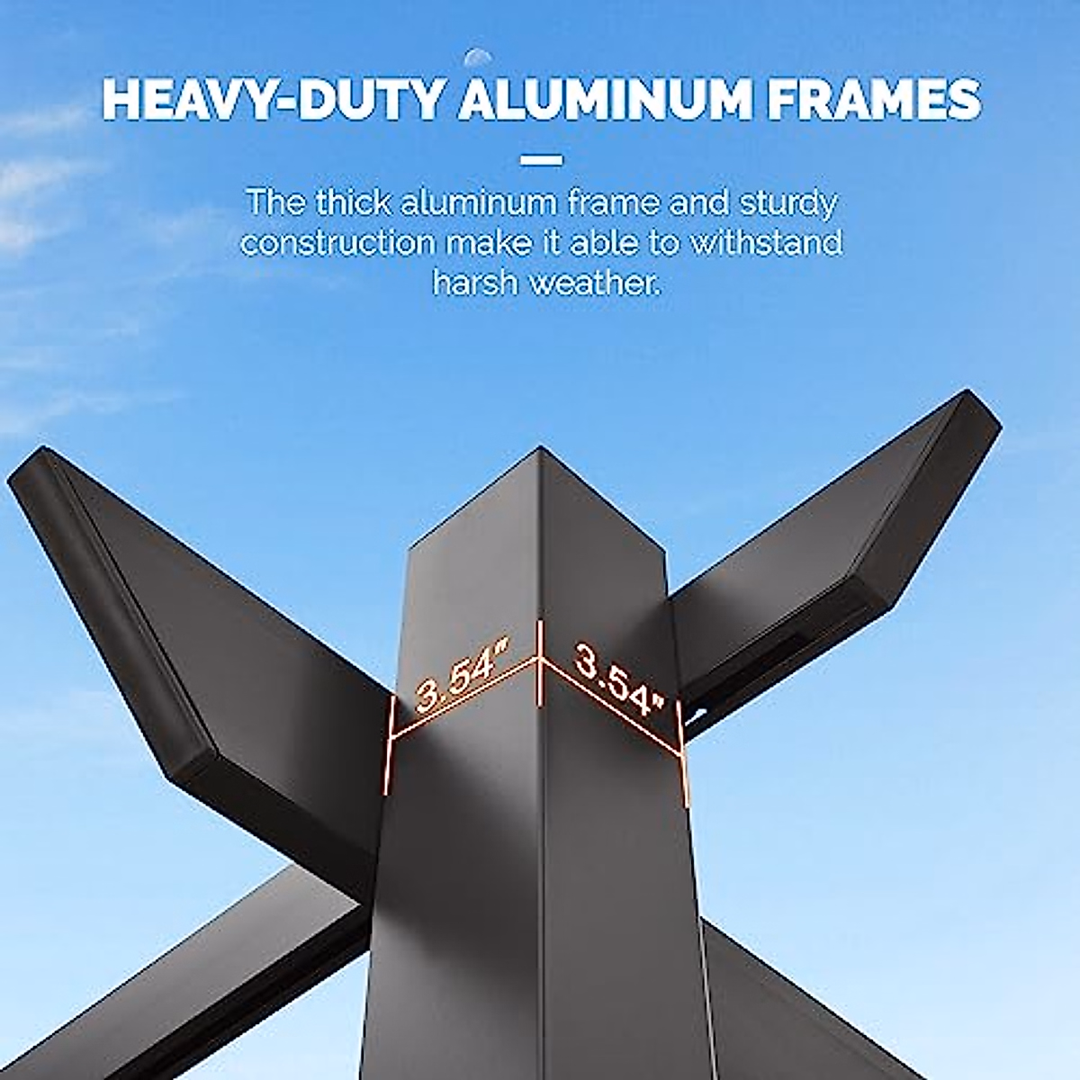 PURPLE LEAF Outdoor Metal Pergola with Retractable Canopy 10' x 13' Patio Aluminum Pergola for Deck Garden Backyard Modern Small Pergola, Beige