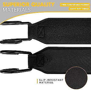 KUZARO Hip Thrust Belt, Glutes Workout Equipment Use with Dumbbells, Non-Slip Hip Belt Pad for Hip Thrusts, Glute Bridge, Squats, Lunges, Dips Exercise, at Home Gym Fitness Workout Must Haves