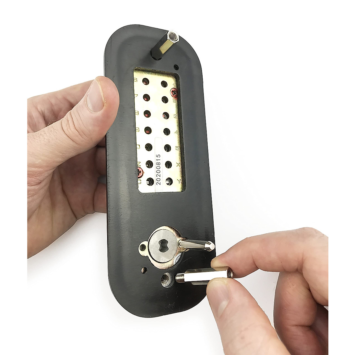 JOUNJIP Mechanical Keyless Combination Lever Handle Door Lock [Flat Spindles] - No Batteries | No Power | No Key Needed (Oil-Rubbed Bronze)