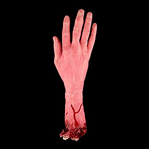 SIHUAN Halloween Horror Party Decorations Hanging Broken Body Parts Halloween Scary Props Bloody Hands Feet Halloween Tricky Haunted House Crime Scene Vampire Zombie Party Favor（3PCS Body Parts）