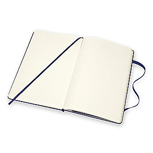 Moleskine Limited Edition Harry Potter Notebook, Hard Cover, Large (5" x 8.25") Ruled/Lined, Royal Blue, 240 Pages