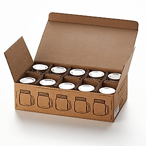 Hayley Cherie 2.5 oz Glass Mason Jars with Handles and Metal Lids, 10 pack, Air-tight, Small Favor Mugs with Chalkboard Labels for Drinks, Shots, Candy, Parties, Weddings, Gifts