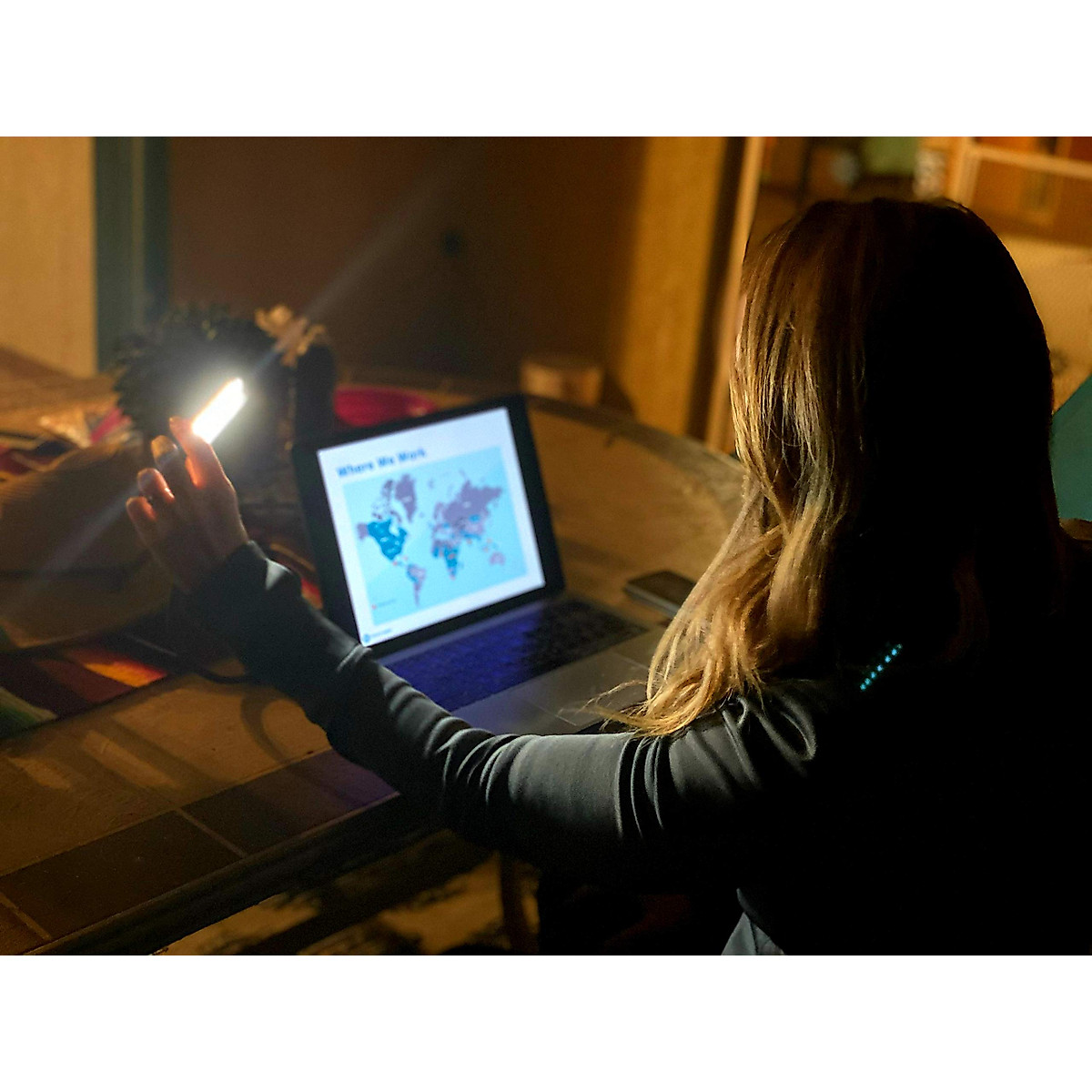 Mighty Bright The Original BrightFlex Rechargeable Music Stand Light & Battery Bank, Dual-Use Orchestra Light, Versatility w/Performances & Travel, 90 Lumens, Optical Grade Lens, Dimmable 3 Levels