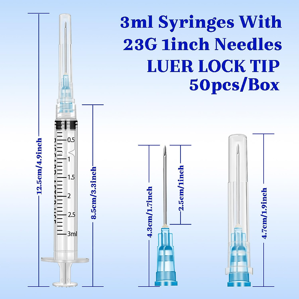 50Pack 3ml Individual Package 23g Suitable for Industrial, Scientific, Measuring, Pet Feeding