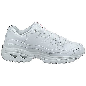 Skechers womens Energy fashion sneakers, White Mesh/Leather, 7.5 US