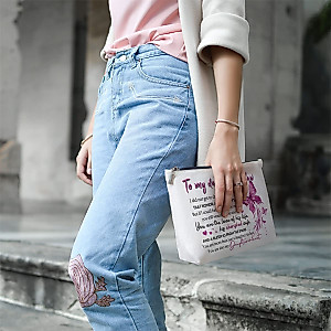 GevGuxLuo Daughter-in-Law Gifts, Makeup Bag Gifts for Daughter-in-Law, Daughter in law Birthday Gifts, Daughter-in-Law Gift for Mothers Day, Birthday, Wedding, Christmas