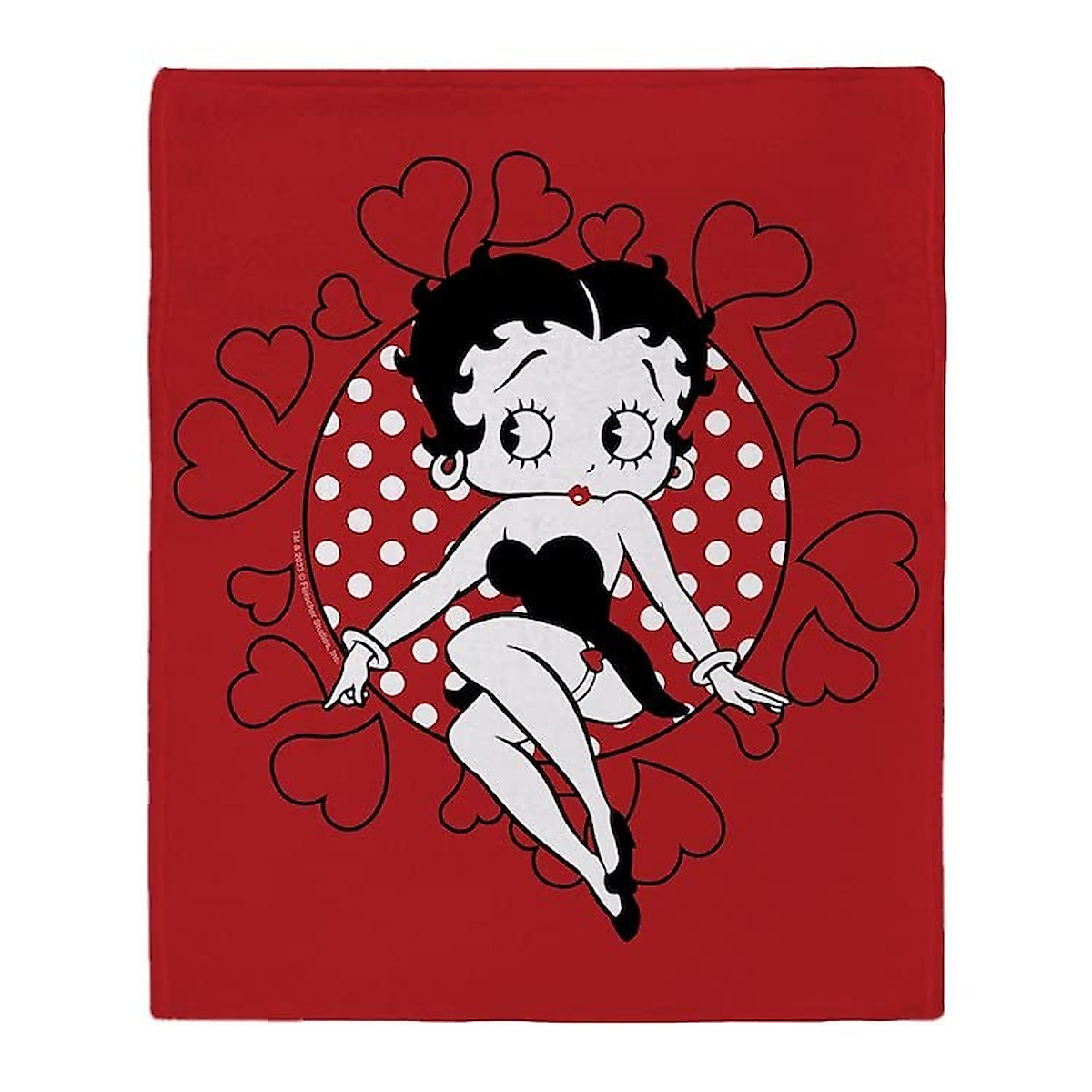 CafePress Betty Boop Circle of He Super Soft Fleece Plush Throw Blanket, 60"x50"