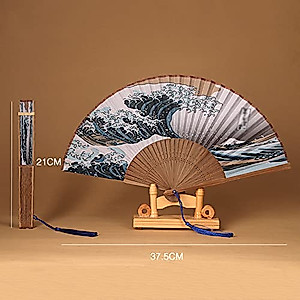 Hand Fan Pocket Fan Tassel Folding Fan Retro Bamboo Handle Fan Summer Party Dancing Wedding Vintage Style