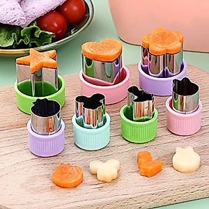 Sandwiches cookie Cutter set,Mouse & Dinosaur & Heart & Star Shapes Sandwich Cutters Cookie Cutters Vegetable cutters-Food Grade Cookie Cutter Stamps Mold Decorate Food for Kids