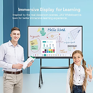 JAV Smart Board 55" Smartboard Interactive Whiteboard for Office, Digital Interactive White Board Electronic Smartboards for Classroom (Wall Mount Included)