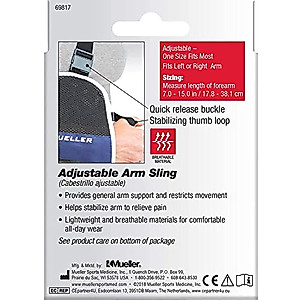 Mueller Arm Sling, Adjustable, Sport Care, OSFM - Blue