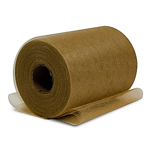 Expo International Premium Shiny Tulle Spool of 6-inch X 100 Yards | Light Gold