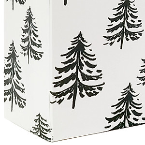 Hallmark 6" Small Holiday Gift Bags (8 Bags: Winter Foliage, Rustic Snowman, "Joy" on Red, Black and White Trees) for Gift Cards, Winter Wedding Party Favors, Teacher Presents