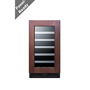 Summit CL18WCPNR 18-inch wide 29 Bottle Capacity Wine Cellar Built-In or Freestanding Use, Panel Ready (RHD, Wine)