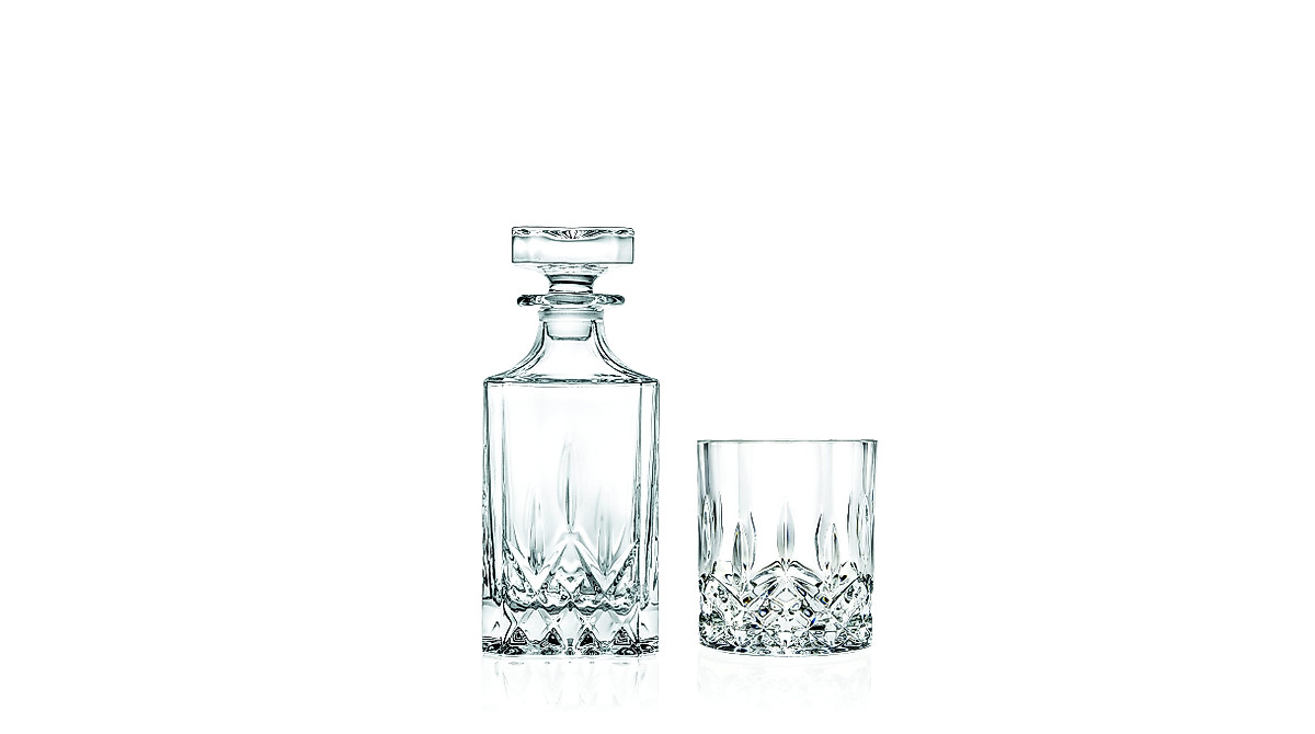 Elegant Whiskey Decanter and Tumbler Set - 7 pcs