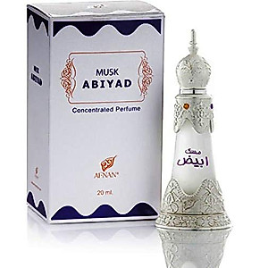 Musk Abiyad by Afnan Perfumes for Unisex - Concentrated Oil, 20ml