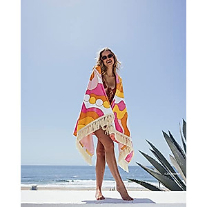 FUNBOY & Barbie Luxury Dream Oversized Beach Towel with Fringe