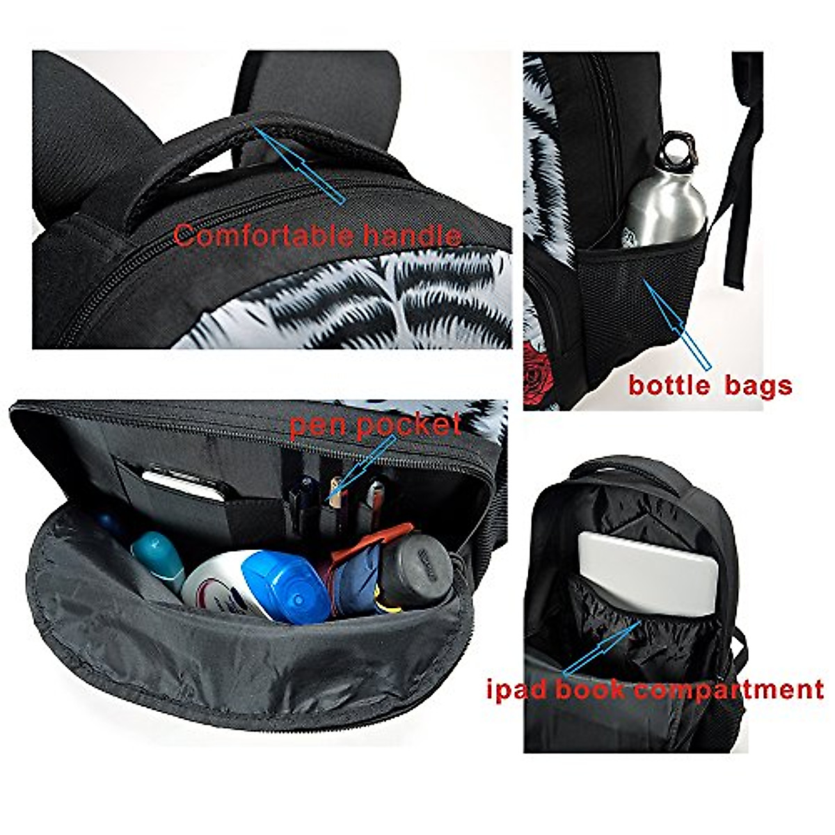 CAIWEI backpack teen, Universe Space TrendyMax Galaxy Pattern Backpack Cute for School (Starry sky 6)