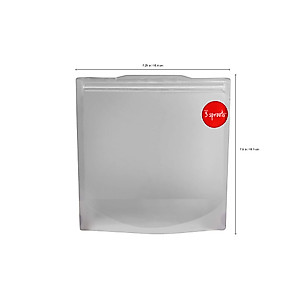 3 Sprouts Sandwich Bag – Reusable and Washable Lunch Storage Bag for Kids - 2 Pack, Fox