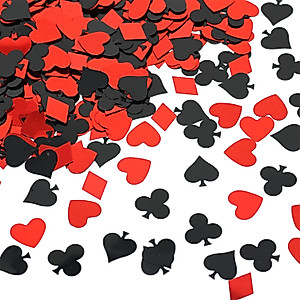Honbay 60g Casino Party Table Scatter Confetti Viva Las Vegas Party Foil Metallic Confetti Sequins Game Night Birthday Baby Shower Wedding Bridal Shower Carnival Party Sprinkles Confetti Decorations