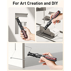 DOINOW 6 in 1 Cordless Hot Wire Foam Cutter Kit, Upgraded Hot Knife Foam Cutter, LED Light & USB-C Charging, 1022℉ Foam Cutter Tool for Small Project, Styrofoam Carving, Crafting
