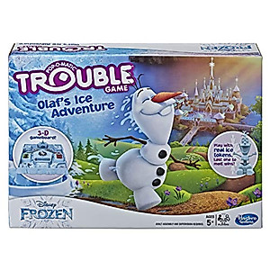 Hasbro Gaming Trouble Game Olaf's Ice Adventure