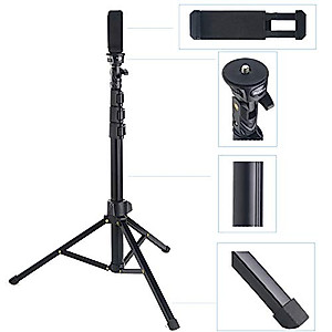 Ruittos Phone Selfie Stick Tripod, 54-inch Bluetooth Cell Phone Tripod Ring Light Stand Compatible with iPhone 11 Pro X.Samsung Andriod DSLR, Sports Camera,