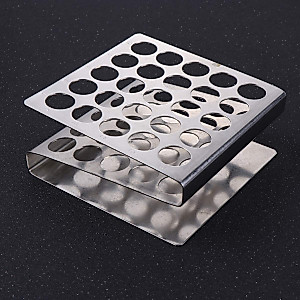 ULTECHNOVO Test Tube Holder, Test Tube Rack Z Shaped Stand Supply Lab Equipment Storage Rack for Lab Students, Holds 30