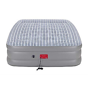 Coleman SupportRest Elite PillowStop Double-High Airbed , Grey/Stripe, Queen