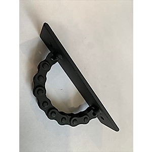 Bike Chain Drawer Pull Or Cabinet Handle Round (6.3, Black)