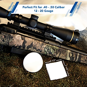 1000PCS Gun Cleaning Patches - 2 1/2" Square Gun Cleaning Cloth, Lint-Free Gun Cloth, Absorbent Gun Wipes, Fits Caliber .40-.50 / 12-20 Gauge - Gun Cleaning Supplies, Gun Patches for Cleaning Guns