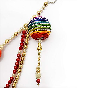 Nature's Own Multi Color Peal Ganesh Toran for Diwali Decoration Color May Vary