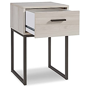 Signature Design by Ashley Socalle 1 Drawer Nightstand, Natural Beige